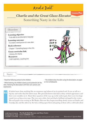Charlie and the Great Glass Elevator - Lesson Plan | Teaching Resources
