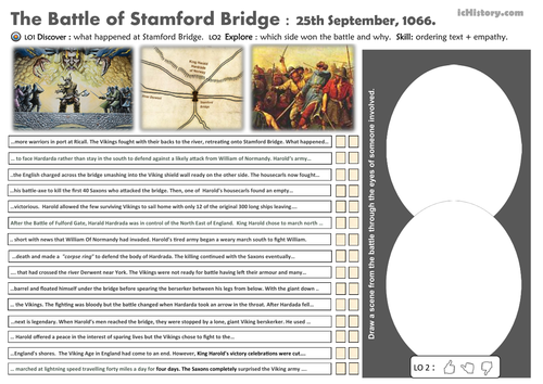 The Battle Of Stamford Bridge. | Teaching Resources