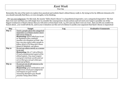 Fun with Kant | Teaching Resources