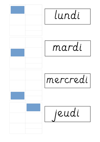 French days of the week snap | Teaching Resources