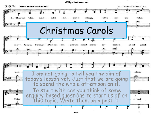 Traditional Christmas Carols - Christian Concepts | Teaching Resources