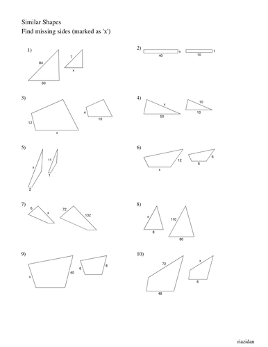 Similar Shapes | Teaching Resources