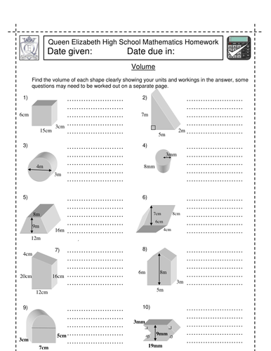 Volume by samthompsonneeholyman - Teaching Resources - TES
