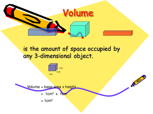 Volume and Surface area of real life cuboids by emtay - Teaching ...