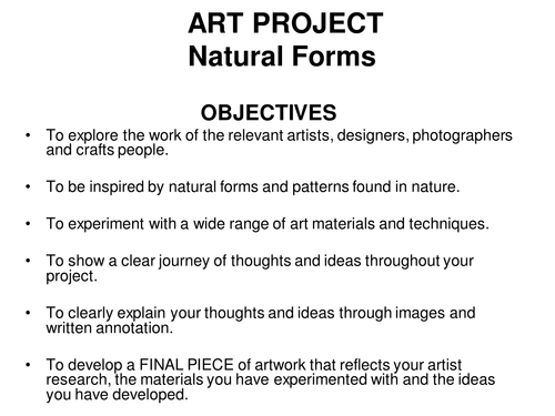 Natural forms - leaves y7 by - UK Teaching Resources - TES