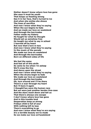 Across the barricades Joan Lingard | Teaching Resources