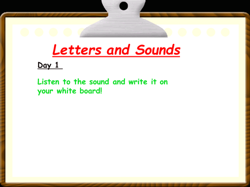 Letter and Sounds | Teaching Resources