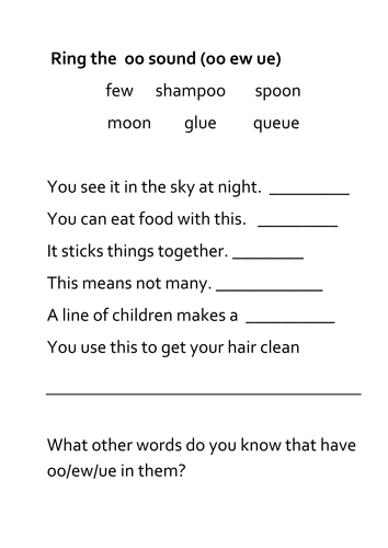 Spot the different /oa/ graphemes | Teaching Resources