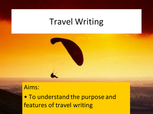 Travel Writing | Teaching Resources