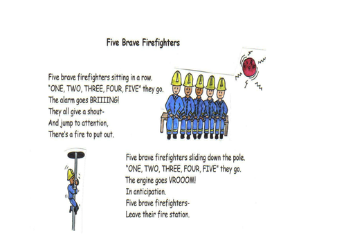 5 Little Firefighters Poem - fortuneclever