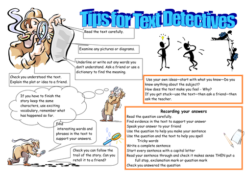 Text Detective Mat | Teaching Resources