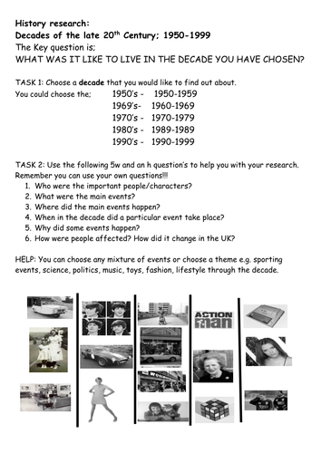 Decades of the late 20th Century | Teaching Resources