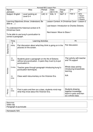 Xmas Carol - Victorian Britain-writing | Teaching Resources