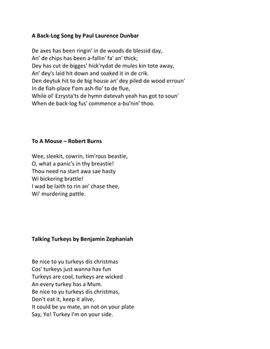 Multi-cultural poetry | Teaching Resources