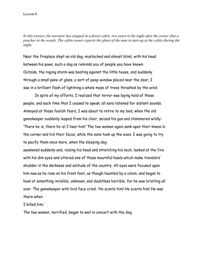 Creative Writing Support | Teaching Resources