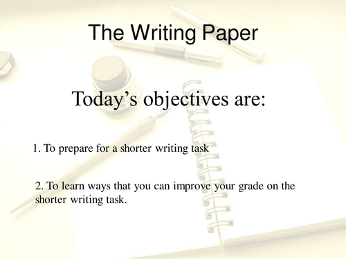 Preparing for Test - review Writing Hints Lesson | Teaching Resources