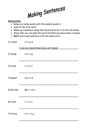 S sentences | Teaching Resources