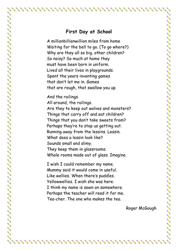 Exploring a Poem | Teaching Resources