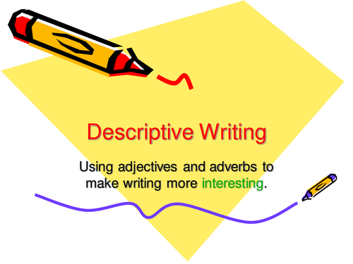 Using adjectives and adverbs to add detail. | Teaching Resources