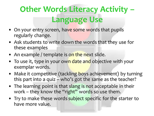 Literacy All lessons Starter: 3 | Teaching Resources