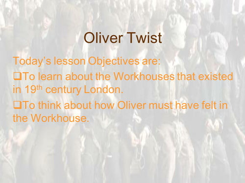 Dickens - Oliver Twist - In the Workhouse | Teaching Resources