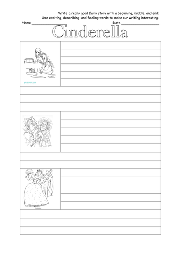 Cinderella Writing Frame | Teaching Resources