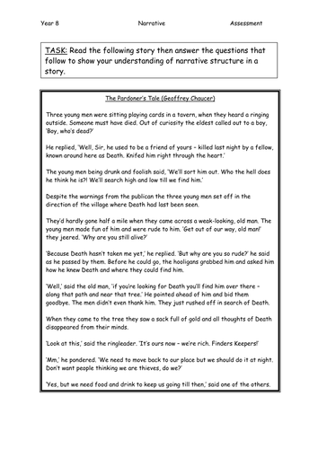 The Pardoner's Tale | Teaching Resources