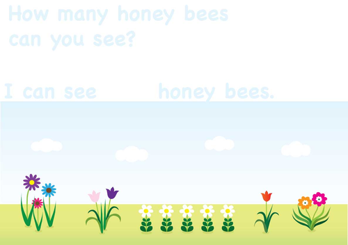 Count the honey bees! (counting to 5) | Teaching Resources