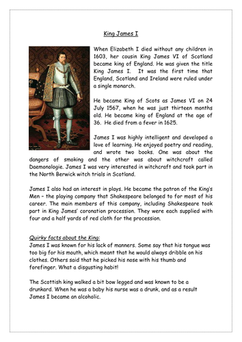 Historical context of Macbeth by oops_vip - Teaching Resources - Tes