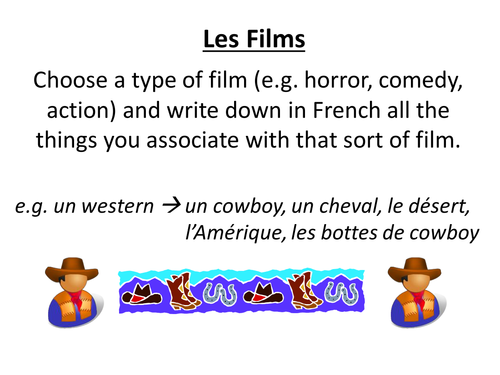 Films - describing genres of film (easy) | Teaching Resources