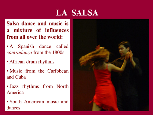 Presentation about salsa | Teaching Resources