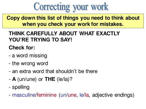 Self & peer assessment - how to check work | Teaching Resources