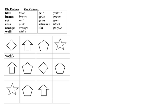 German Colors | Teaching Resources