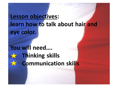 Les yeux et les cheveux - physical descriptions | Teaching Resources