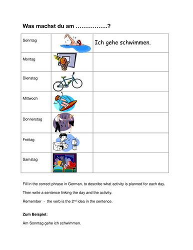 Meine Freizeit | Teaching Resources