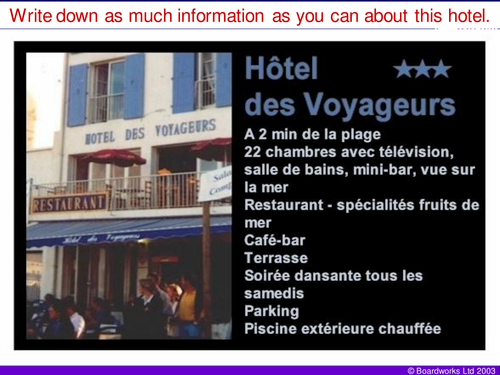 Intro to hotels - reading task & vocab building | Teaching Resources