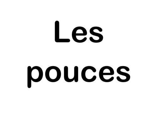 Les Pouces en Avant - parts of the body song | Teaching Resources
