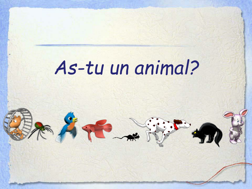 As-tu un animal? | Teaching Resources