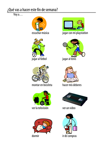 Que vas a hacer el fin de semana | Teaching Resources