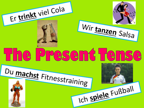 Present Tense German Independent Learning Slides | Teaching Resources
