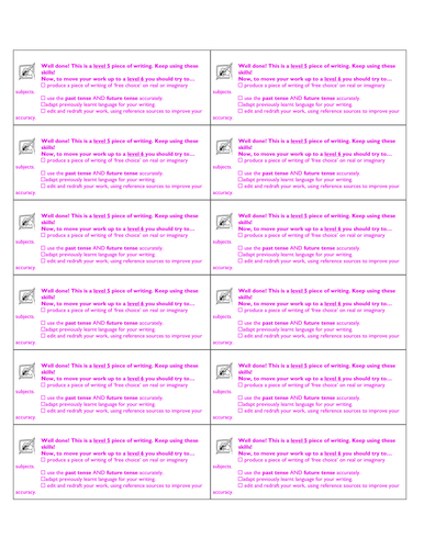 Target stickers to improve writing | Teaching Resources