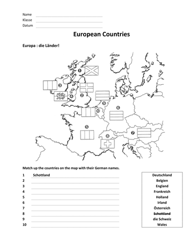 EUROPEAN COUNTRIES WORD-SEARCH by PUBLICSECONDARY - Teaching Resources ...