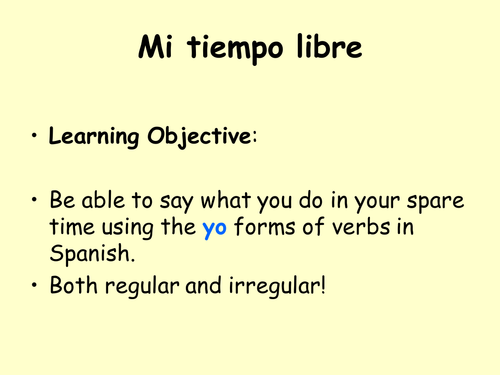 Mi tiempo libre | Teaching Resources