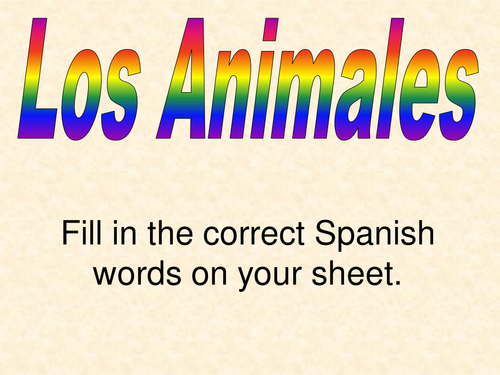 Animals introduction | Teaching Resources