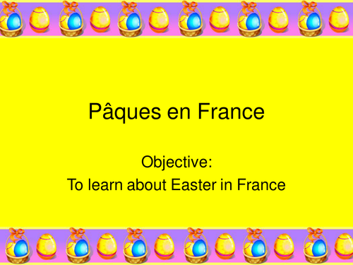 Easter in France | Teaching Resources