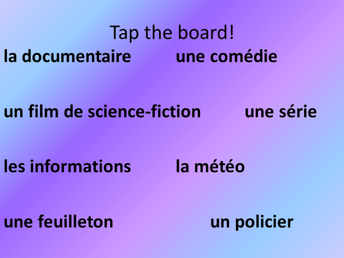 la tele tap the board game | Teaching Resources