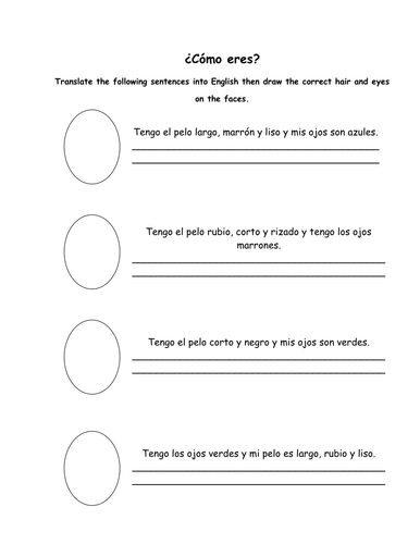 Cómo Eres? | Teaching Resources