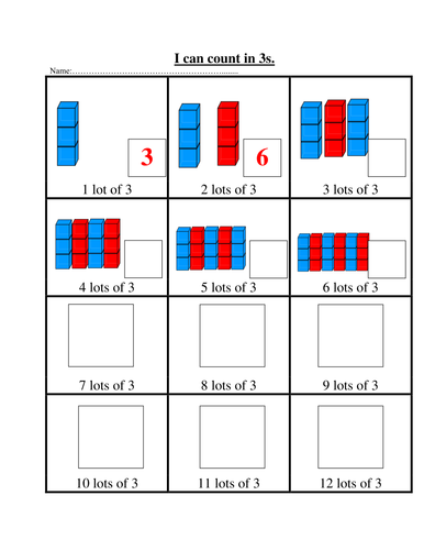Counting in 3s by - UK Teaching Resources - TES