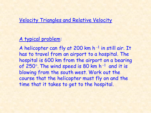 Full guide to Velocity Triangles | Teaching Resources
