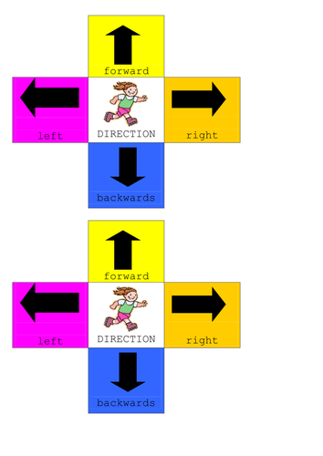 Direction card for following instructions | Teaching Resources